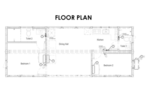 NanoNest 2 Bedroom + 2 Bathroom – NanoNest Cabins Store